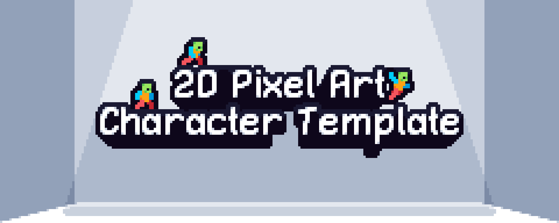 No Outline Sprites - FREE - "2D Pixel-Art Character Template" - 16x16 ...