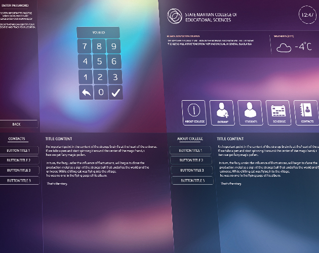 GUI Information kiosk by Wenrexa