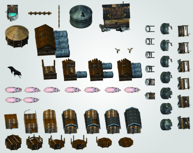 Old Assets: KIT Custom [Buildings, Animals] by Wenrexa