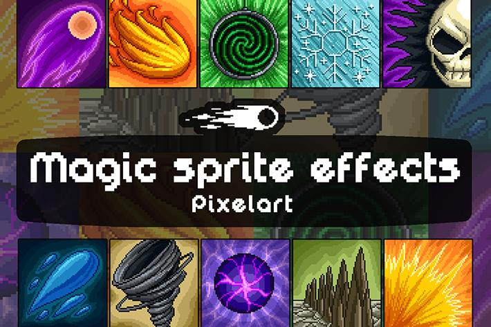 Magic Effects Pixel Art by Free Game Assets (GUI, Sprite, Tilesets)