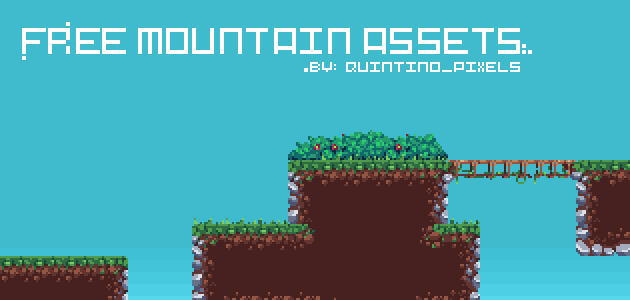 Free Mountain Tileset by Quintino Pixels