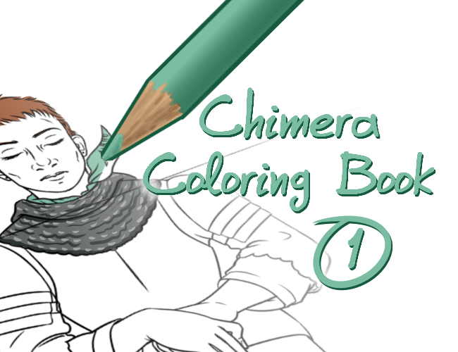 Chimera Coloring Book 1 by ellgrimm