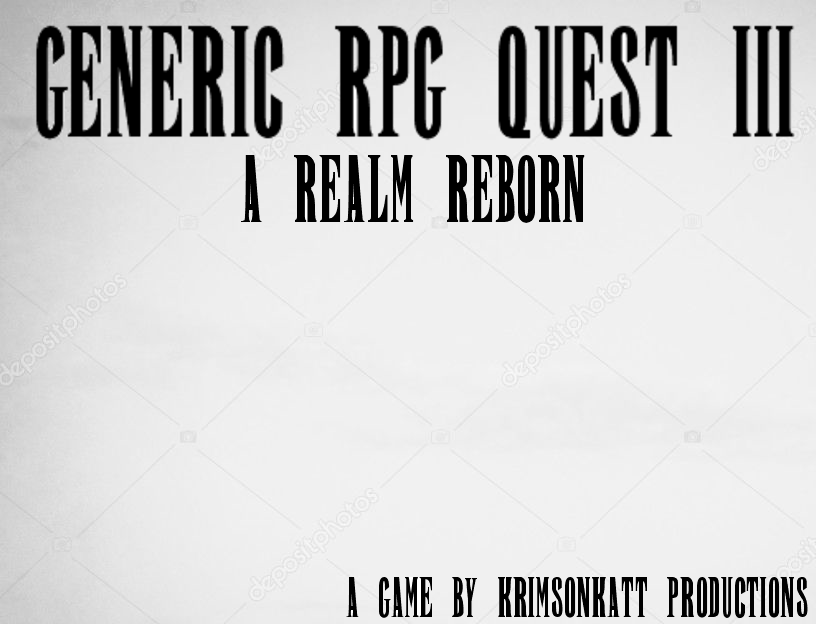 Generic RPG Quest III (Old Version) by KrimsonKatt