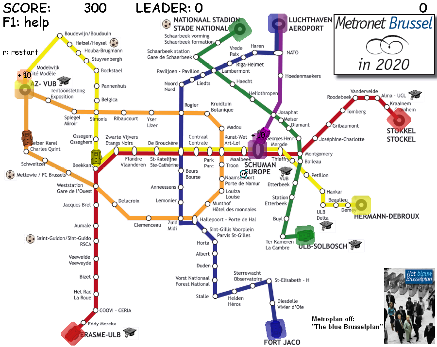 Metros of Brussels 2020 plan by rogonow