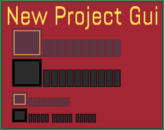 New Project Gui by LucaPixel