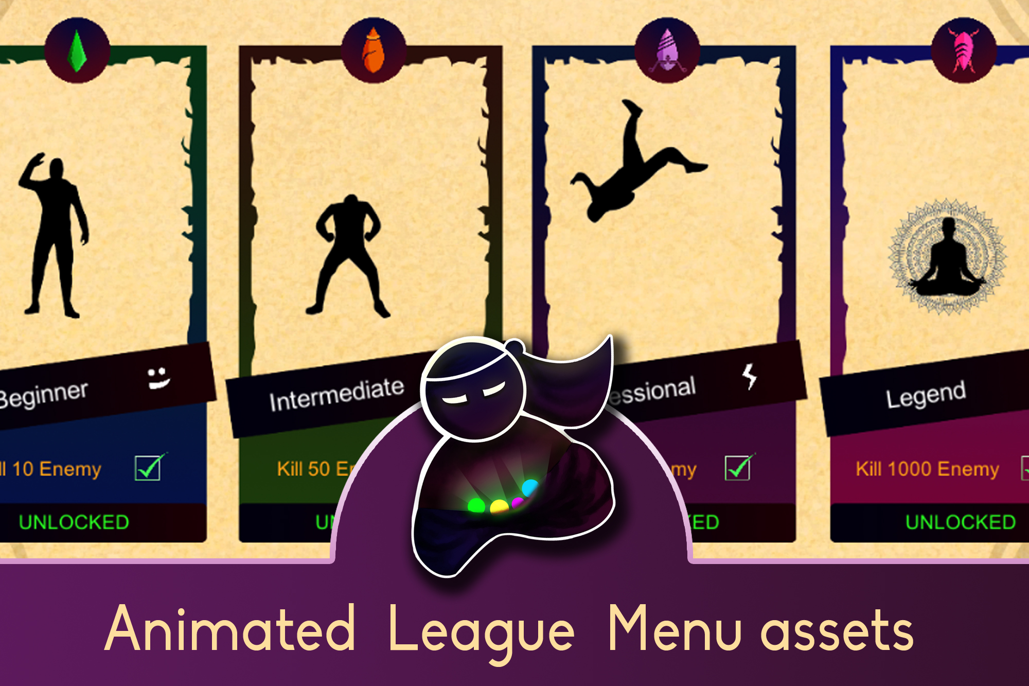 League Menu Animated Unity package by SR Studios Kerala
