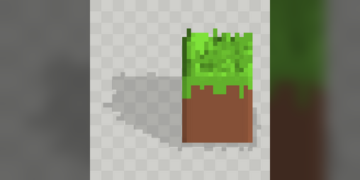 Grass Block Pixelart Voxel By Batatanikita