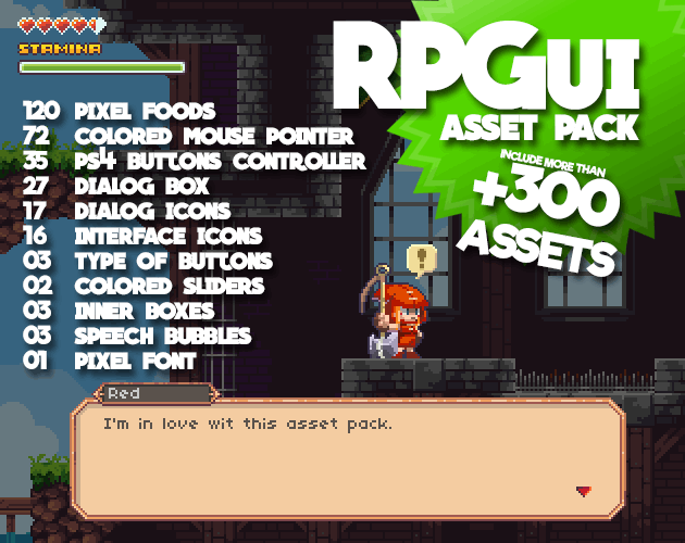 RPGui HUD - Asset Pack by Notokapixel