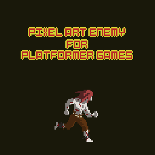 Pixel Art Enemy Character For Platformer Games by pixelvspixel
