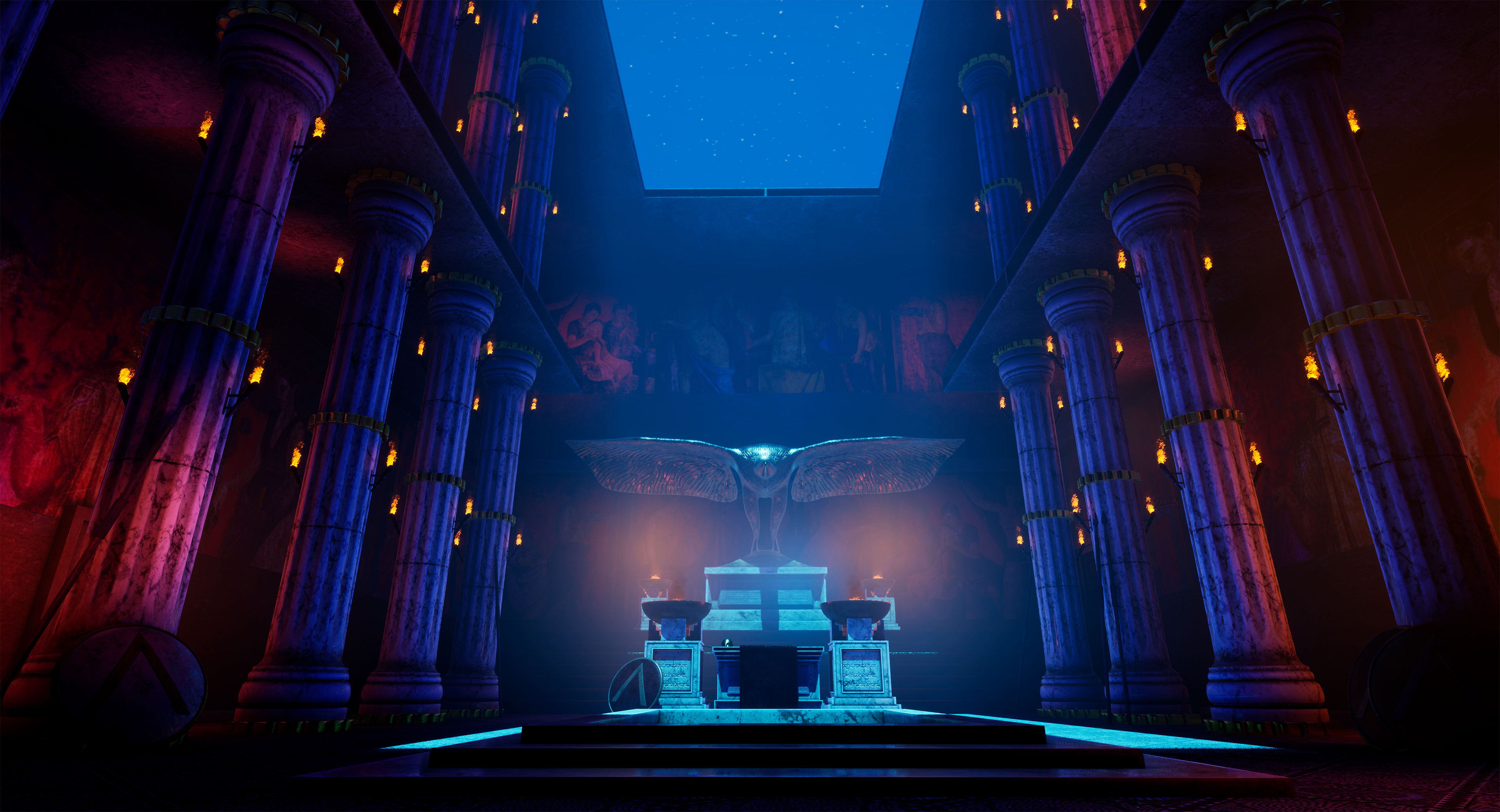 Temple of Ares Interior by Geimund