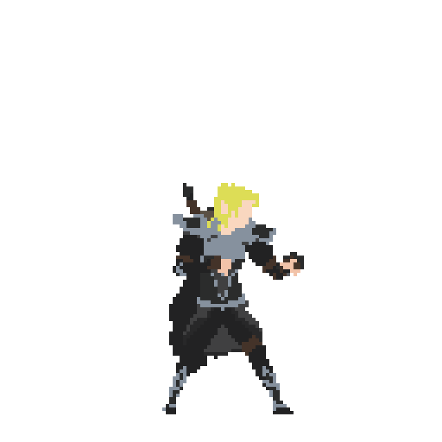 Animated Pixel Knight Girl by AneoPsy