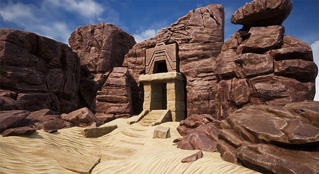 Secret Desert Entrance by Florin_Ias