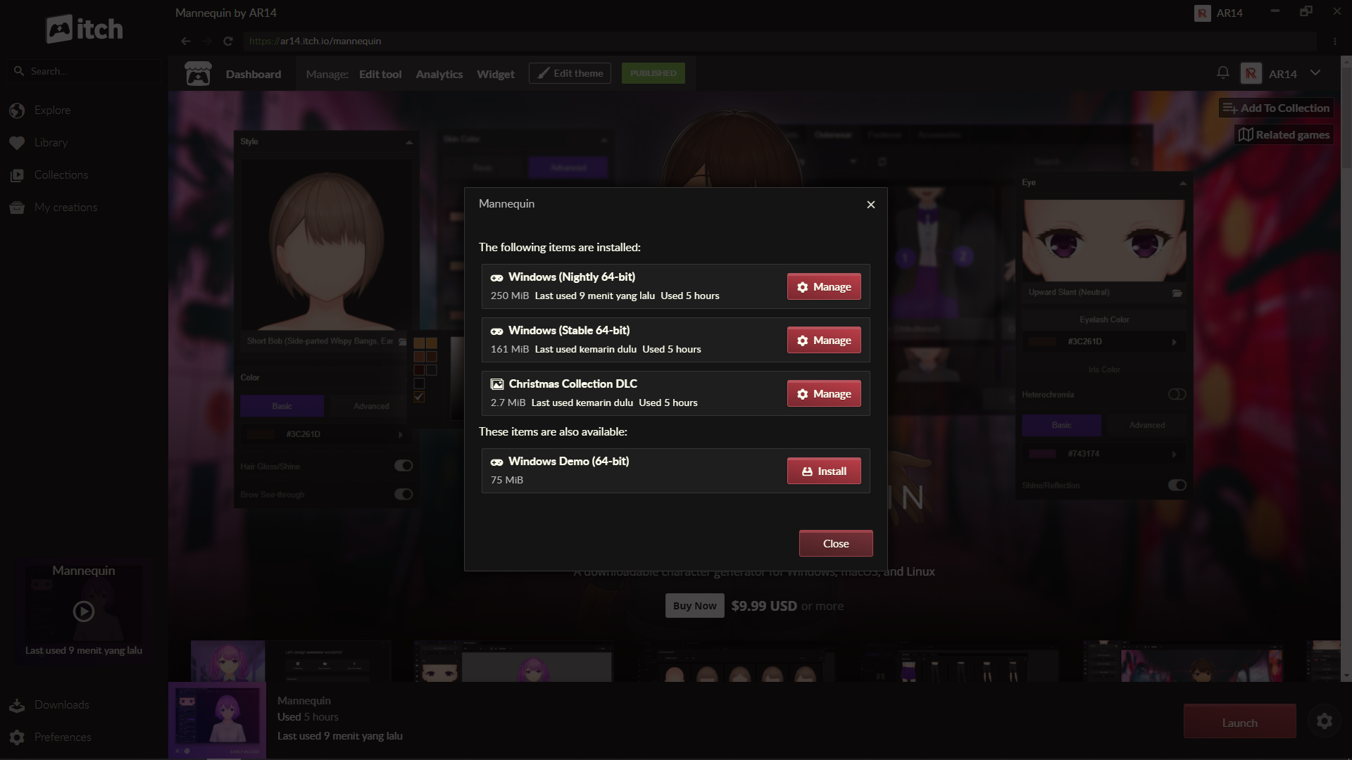 Bug Reports - Mannequin Character Generator community - itch.io