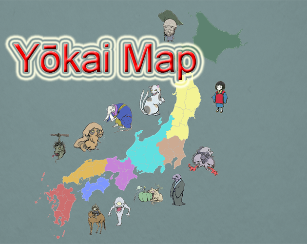 Yōkai Map by Burr-Mishima Design