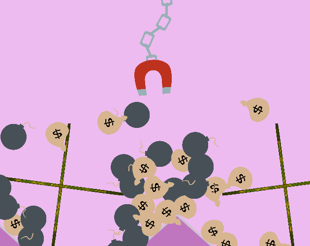 Magnetic Claw Machine by Norberto