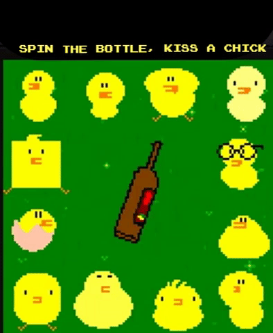 Spin the bottle, Kiss a Chick by Munguía