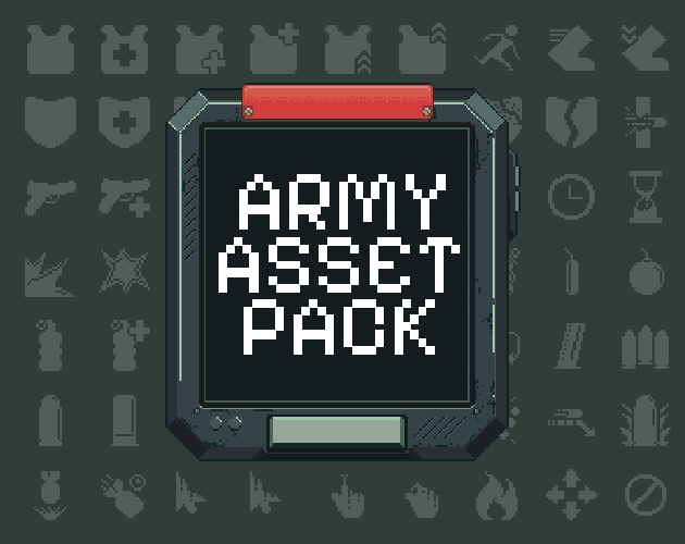 Army pixel UI pack by PIXDIO