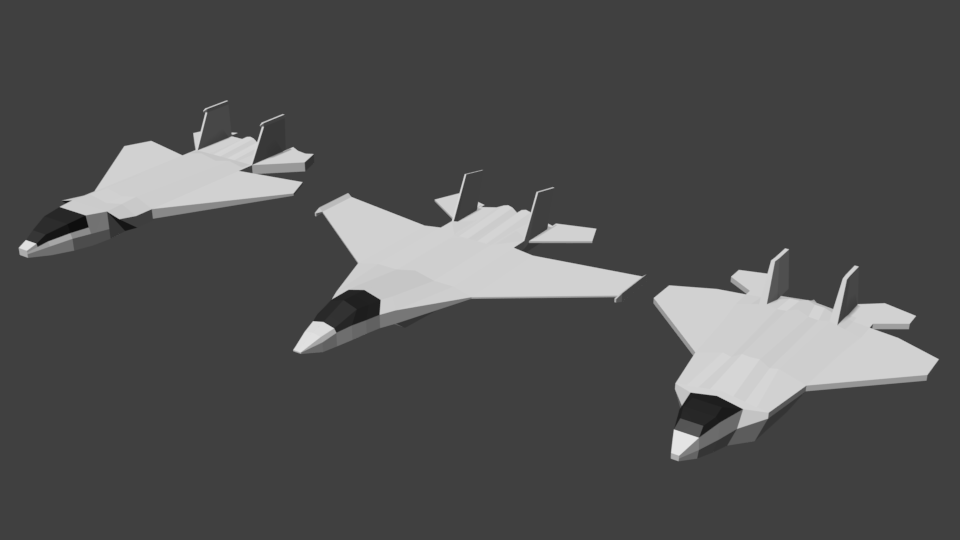 Low Poly Air Jets by rhildebrandt