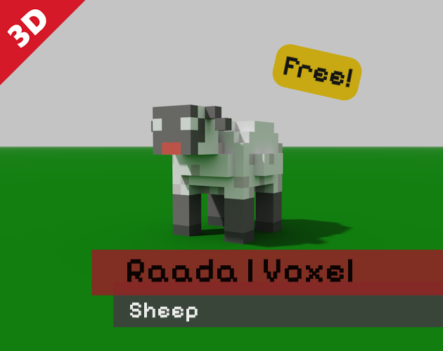 Voxel Sheep by Raada