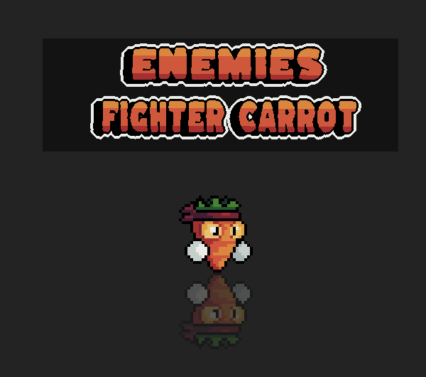 Enemies Series - Fighter Carrot by Dead Pixels