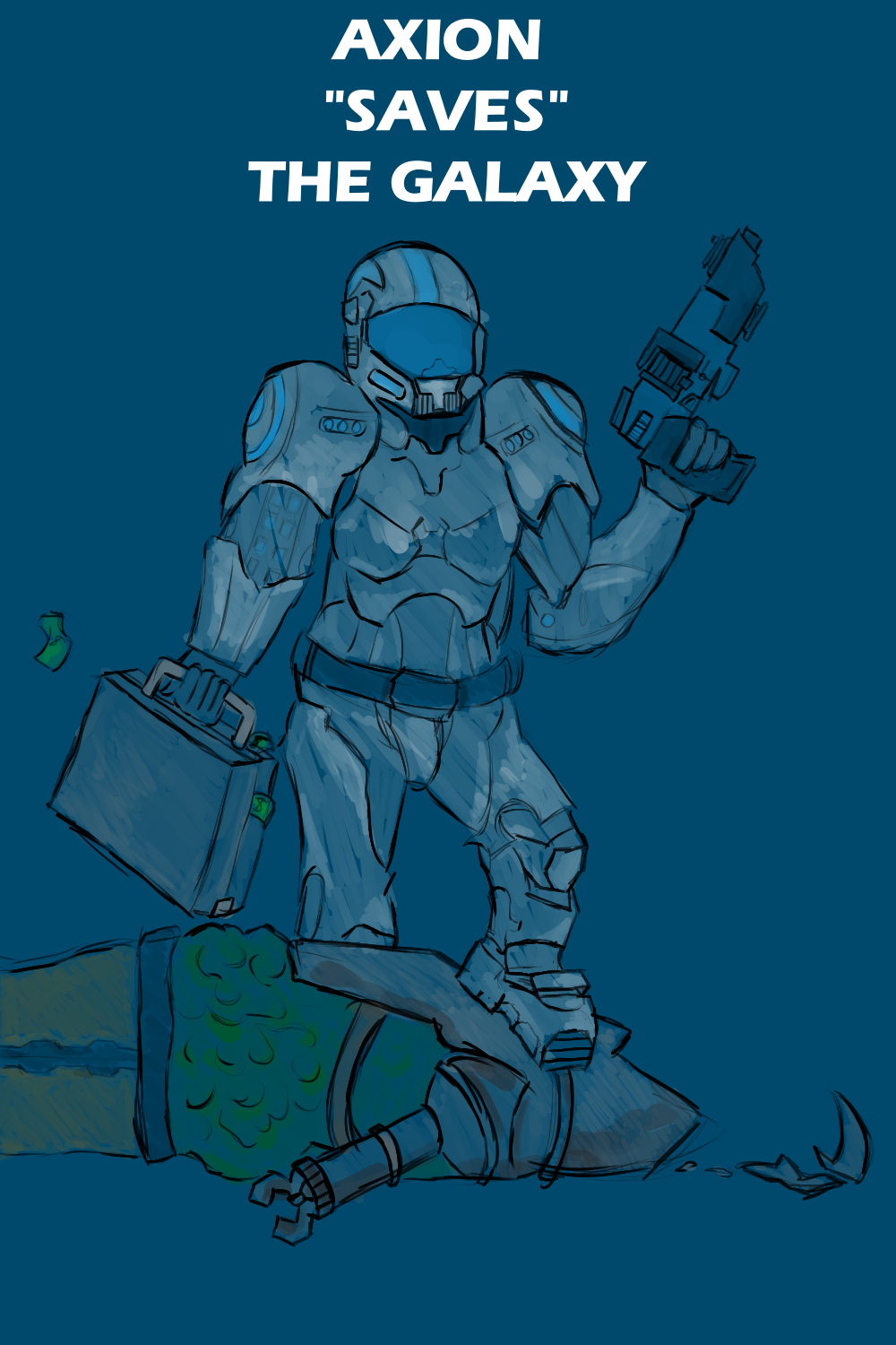 Axion "Saves" The Galaxy by Kade Davies - 3D Artist