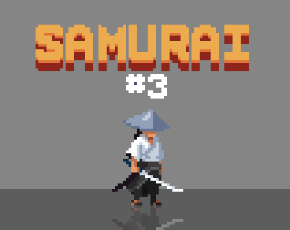 Samurai #3 2D Pixel Art by Mattz Art