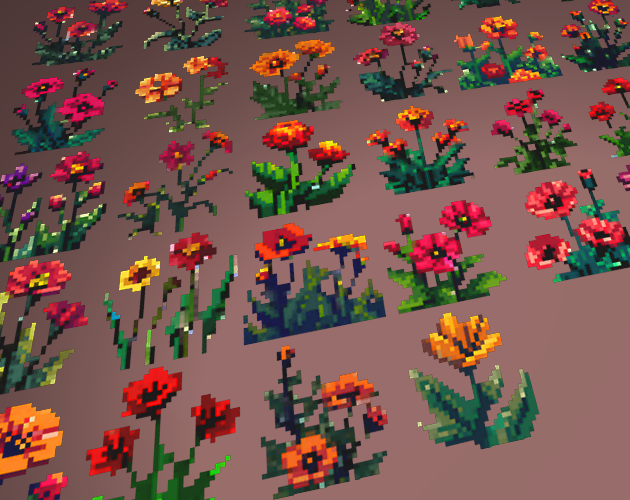 RetroBloom: Pixel Flowers Spring Edition by Data_Illusion_Studios