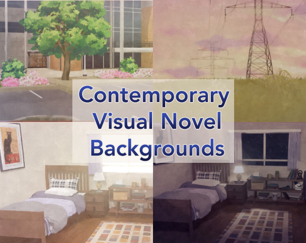 Contemporary Visual Novel Backgrounds by Spiral Atlas