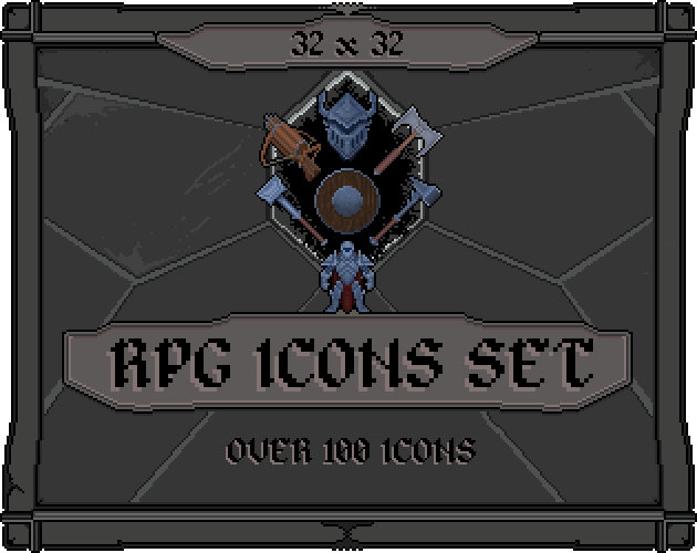 PixelArt - RPG Classic Icon Pack by BuiltDiv Studios