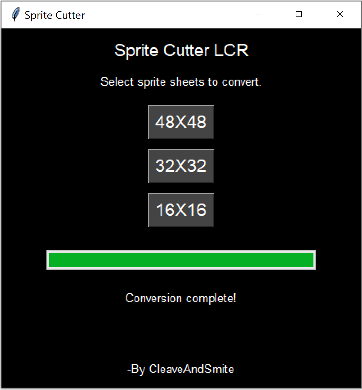 Sprite Cutter LCR by CleaveAndSmite