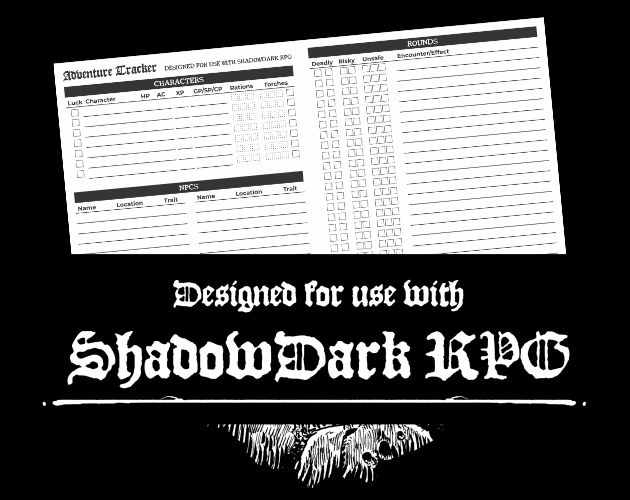 Adventure Tracker for Shadowdark by Reaver Workshop
