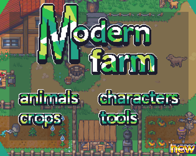 Modern Farm - RPG Tileset [16X16] by LimeZu
