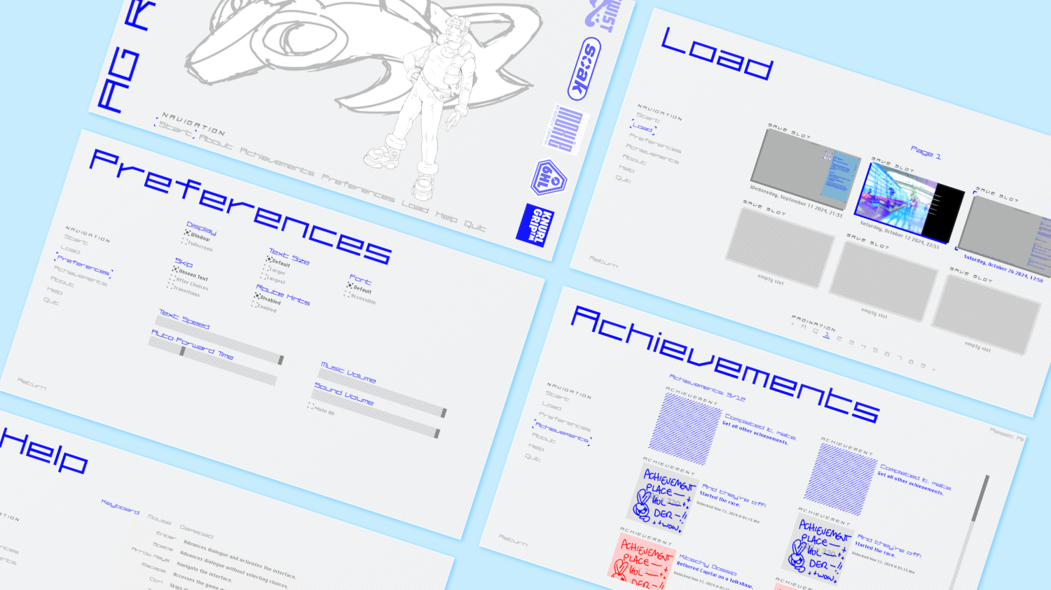 Visual Novel UI and Accessibility - itch.io