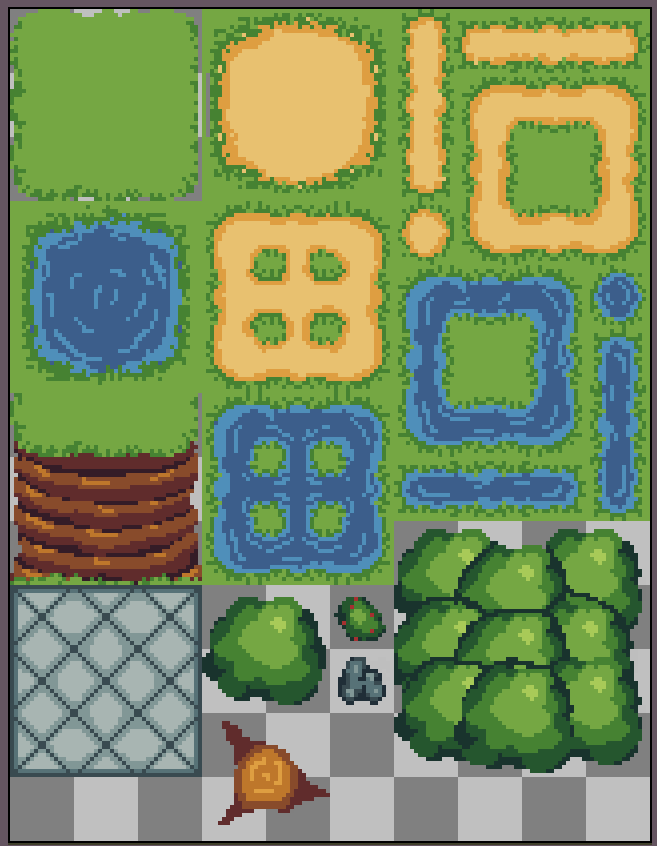 Basic Nature Tileset by LaPouleMexicaine