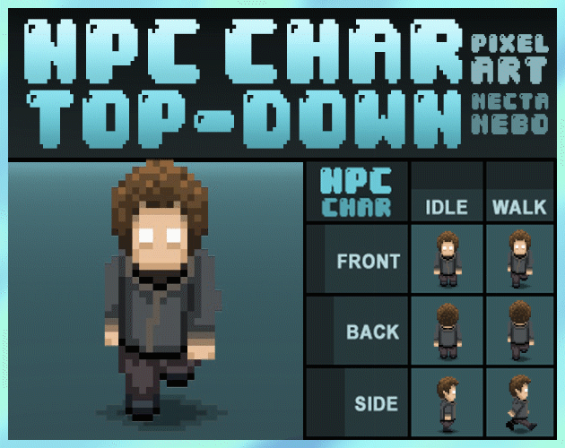 New NPC game asset is out! - NPC [male 01] by Nectanebo