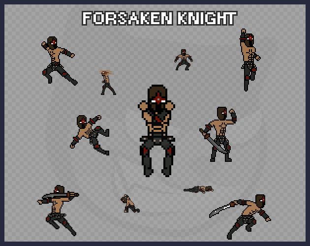 Forsaken Knight (64x64) ~70 Animations by CAREFACE