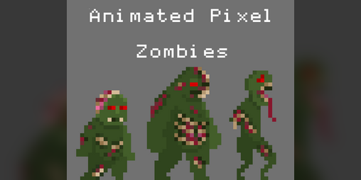 Animated Pixel Zombies by Evgeniy Luch