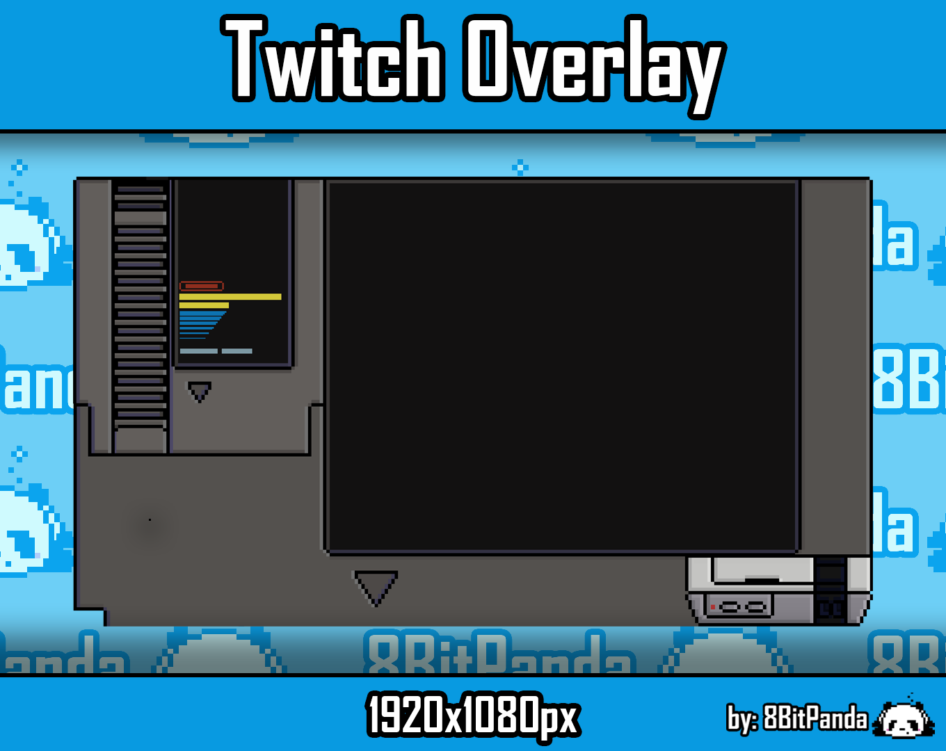 Retro Twitch Overlay NES (1920x1080px) by EightBitPanda