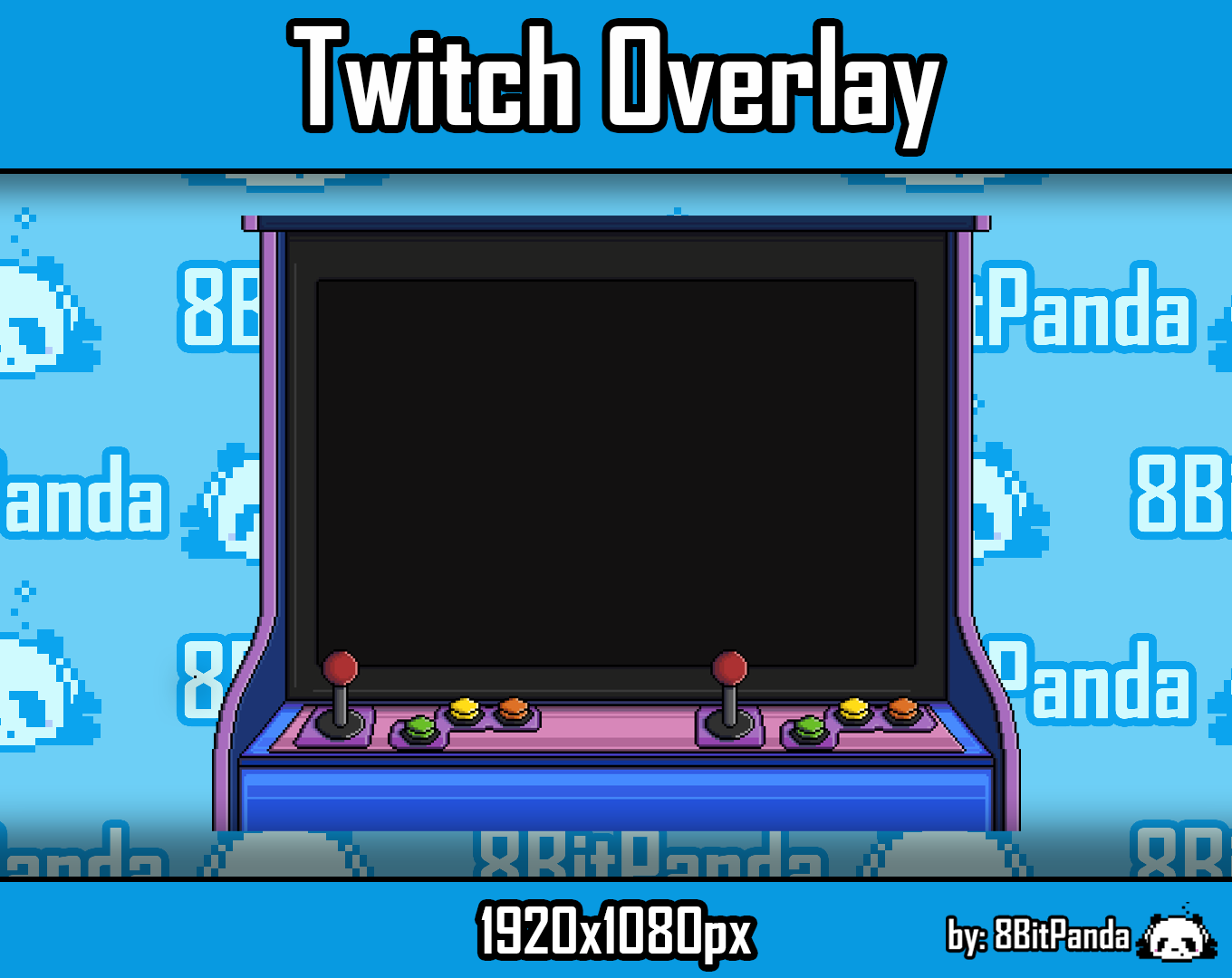 Retro Twitch Overlay: 5 (1920x1080.png) by EightBitPanda