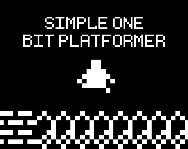 Simple One Bit Platformer by claudere