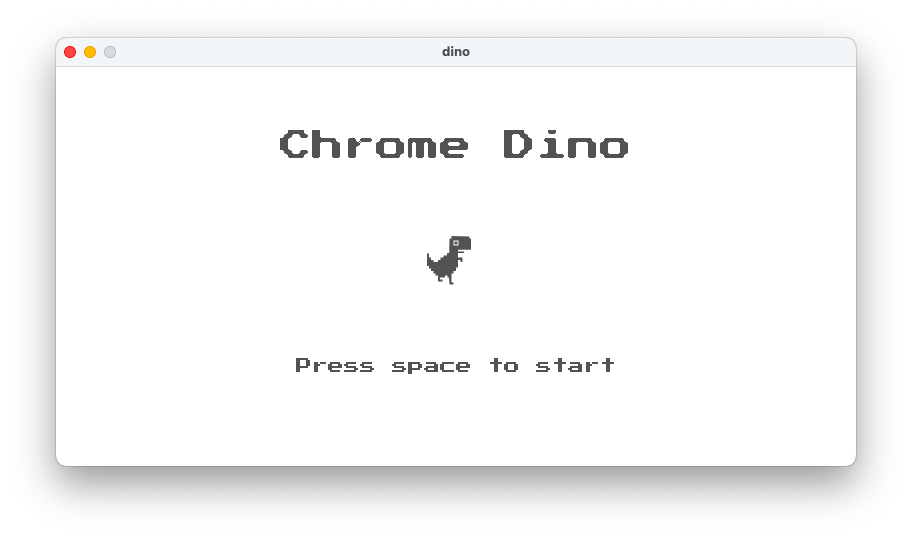 Chrome Dino (Pygame) by darderdor