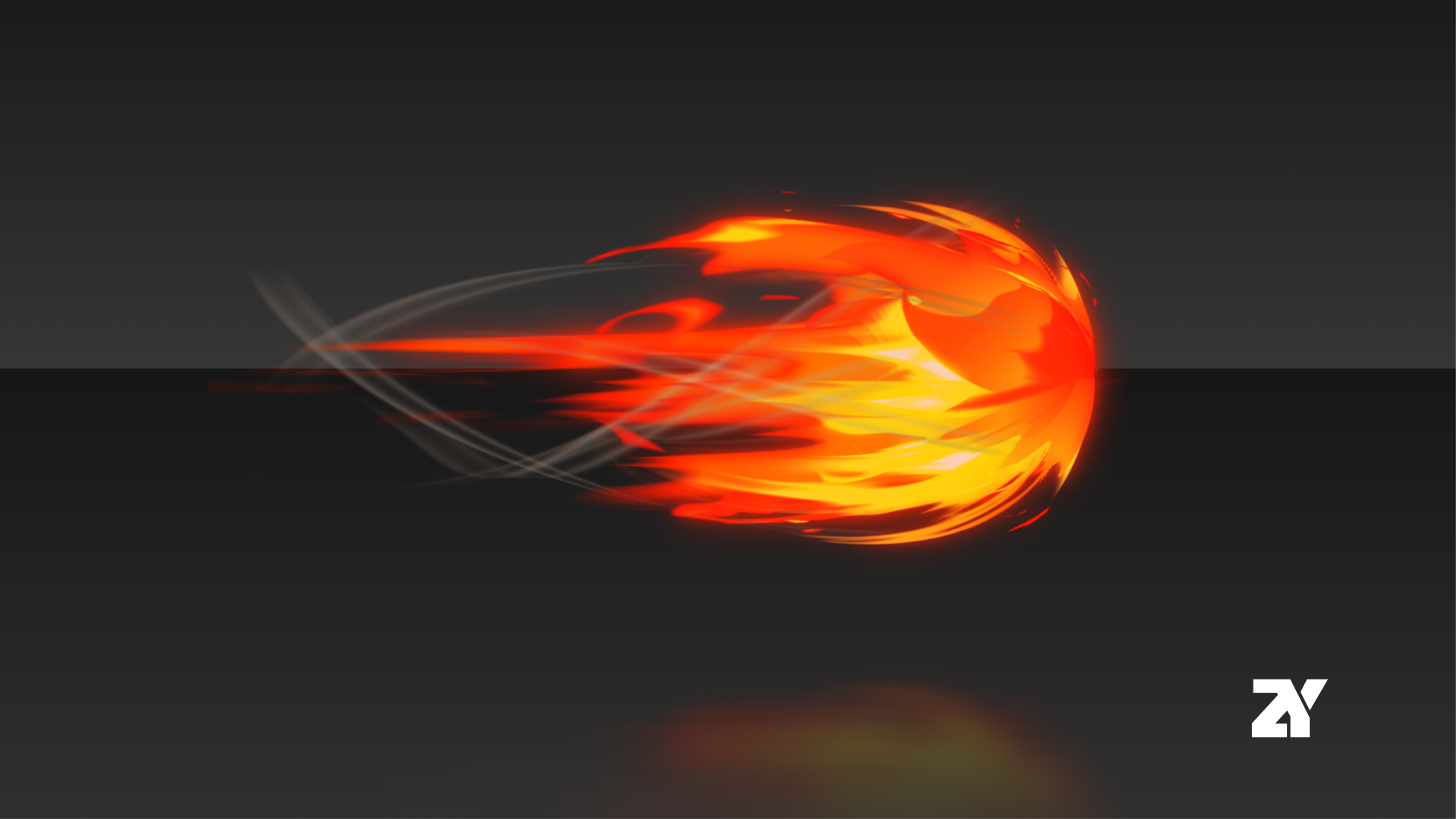 Fire Ball Spell Front Side by ZY