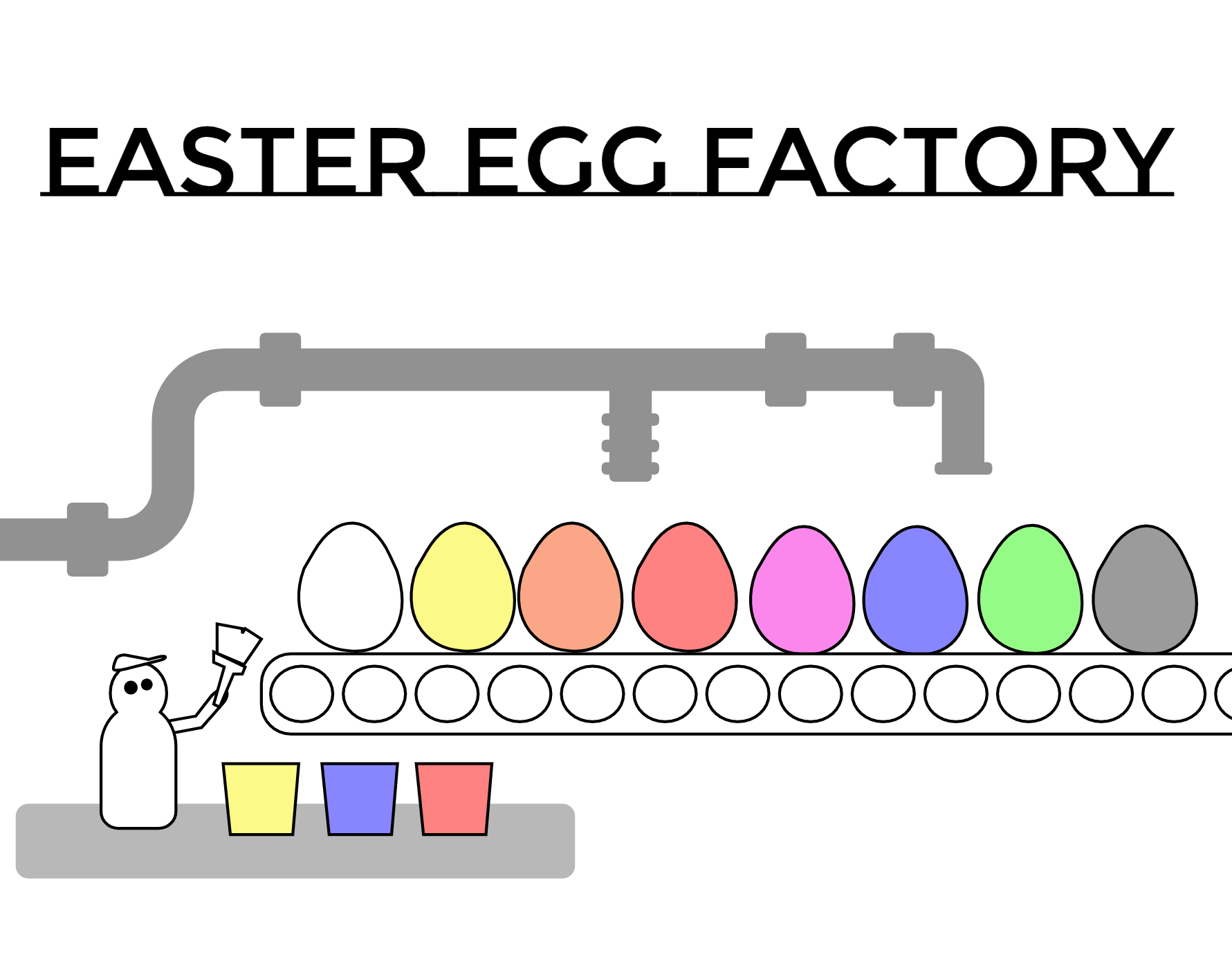 Easter Egg Factory by davidpeterworks