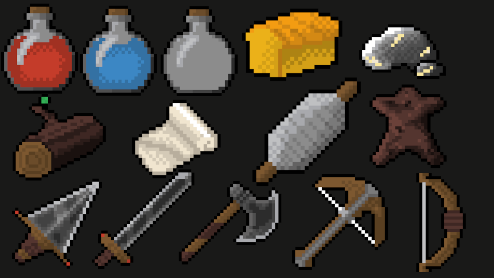 RPG Essentials – Icon Free Pack (25 items) by Haider Salim