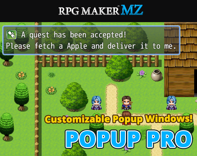 RPG Maker MZ - Popup PRO by Siro Games