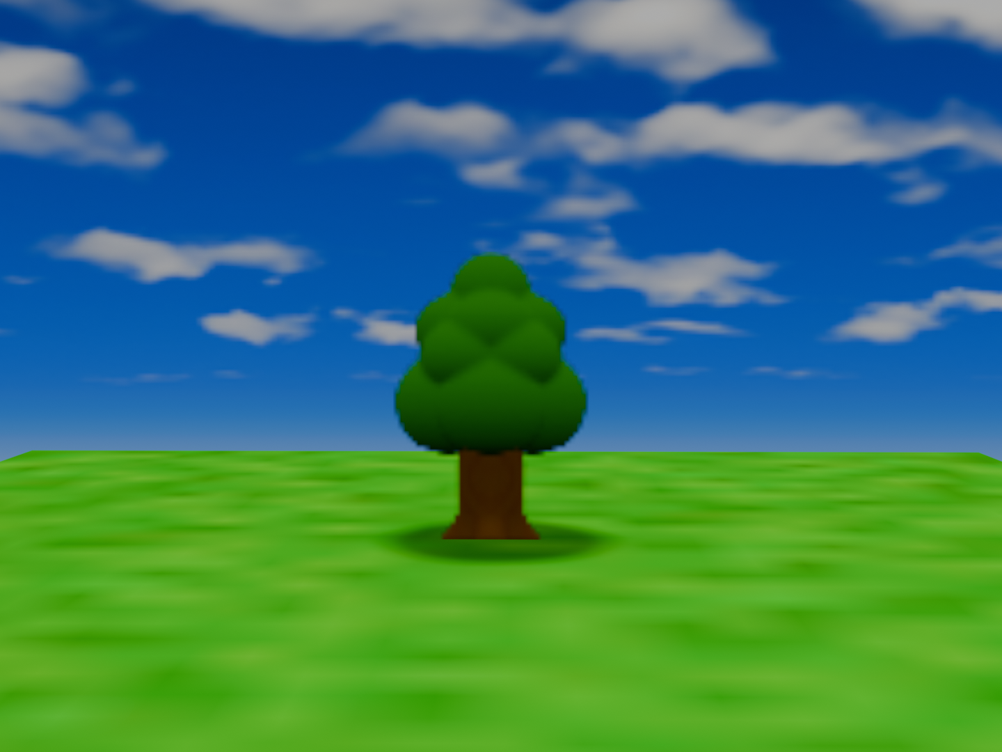 Pre-Rendered Style N64 Tree by xenith