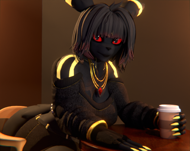 Obsidian [VRC + Blender Rig] by Reivene3D