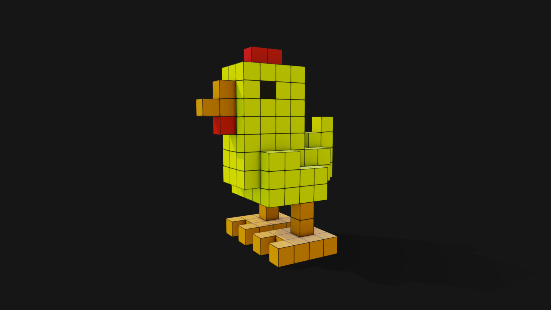 Voxel Chicken by dbr3d