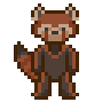 Red Panda Player Sprite by SharkusMK