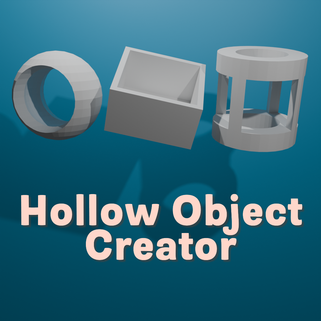 Hollow Object Creator – Blender Add-on for Easy Hollowing & Cutouts by Studio156